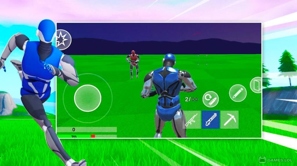 A Shooting Game In 1v1 LOL