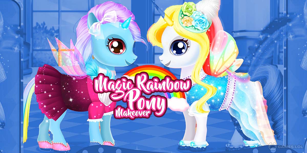 Dress Up Your Pony In The Fun Rainbow Pony Makeover