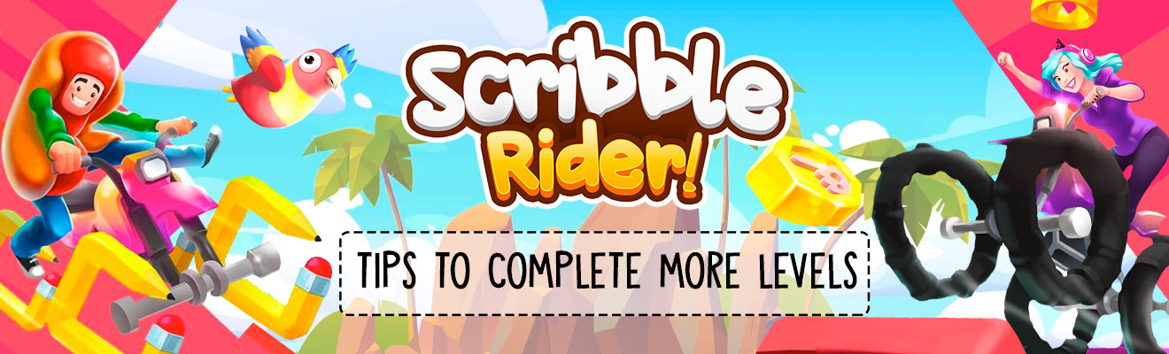 Scribble Rider - Tips to Complete Each Level - Action Game