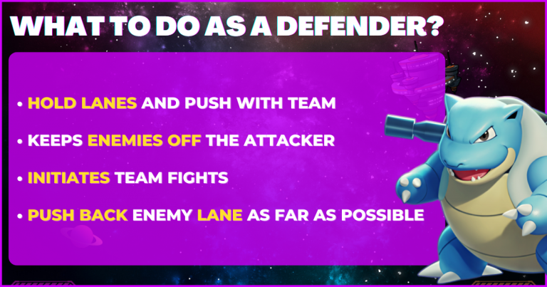 Pokémon UNITE Defenders - Cheat Sheet Guide & Overview