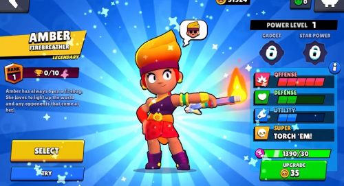 AMBER Brawl Stars Brawler Guide, Tips, & Tricks