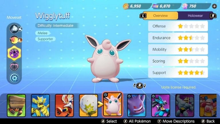 Wigglytuff Pokémon UNITE Moveset & Items To Maximize Battles